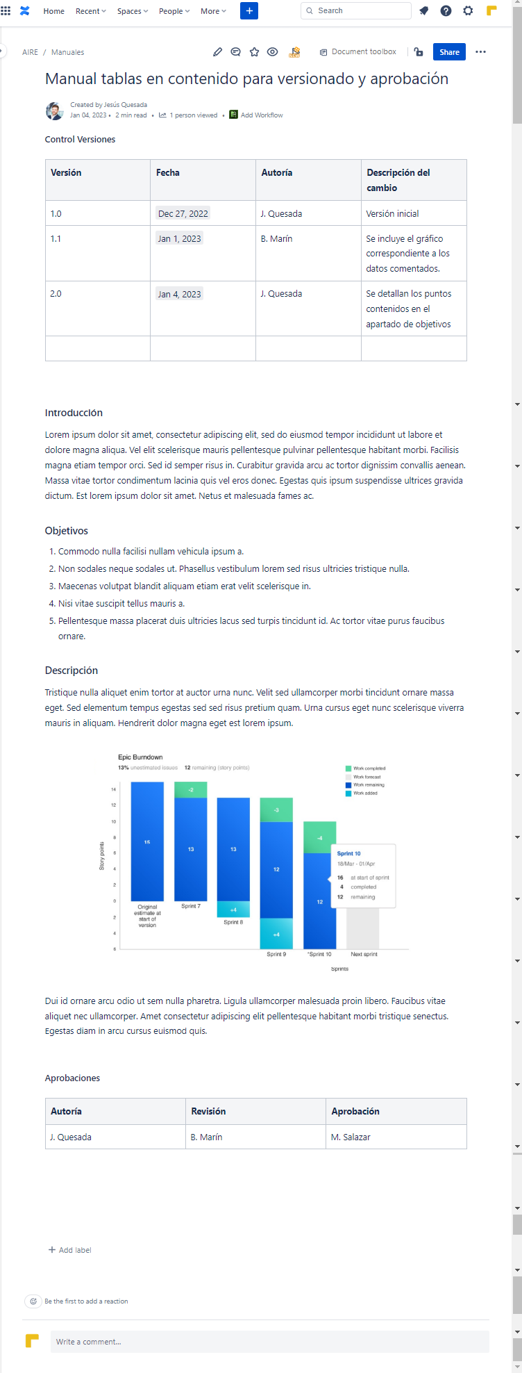 Control versiones y aprobaciones de documentos en Confluence - TecnoFor