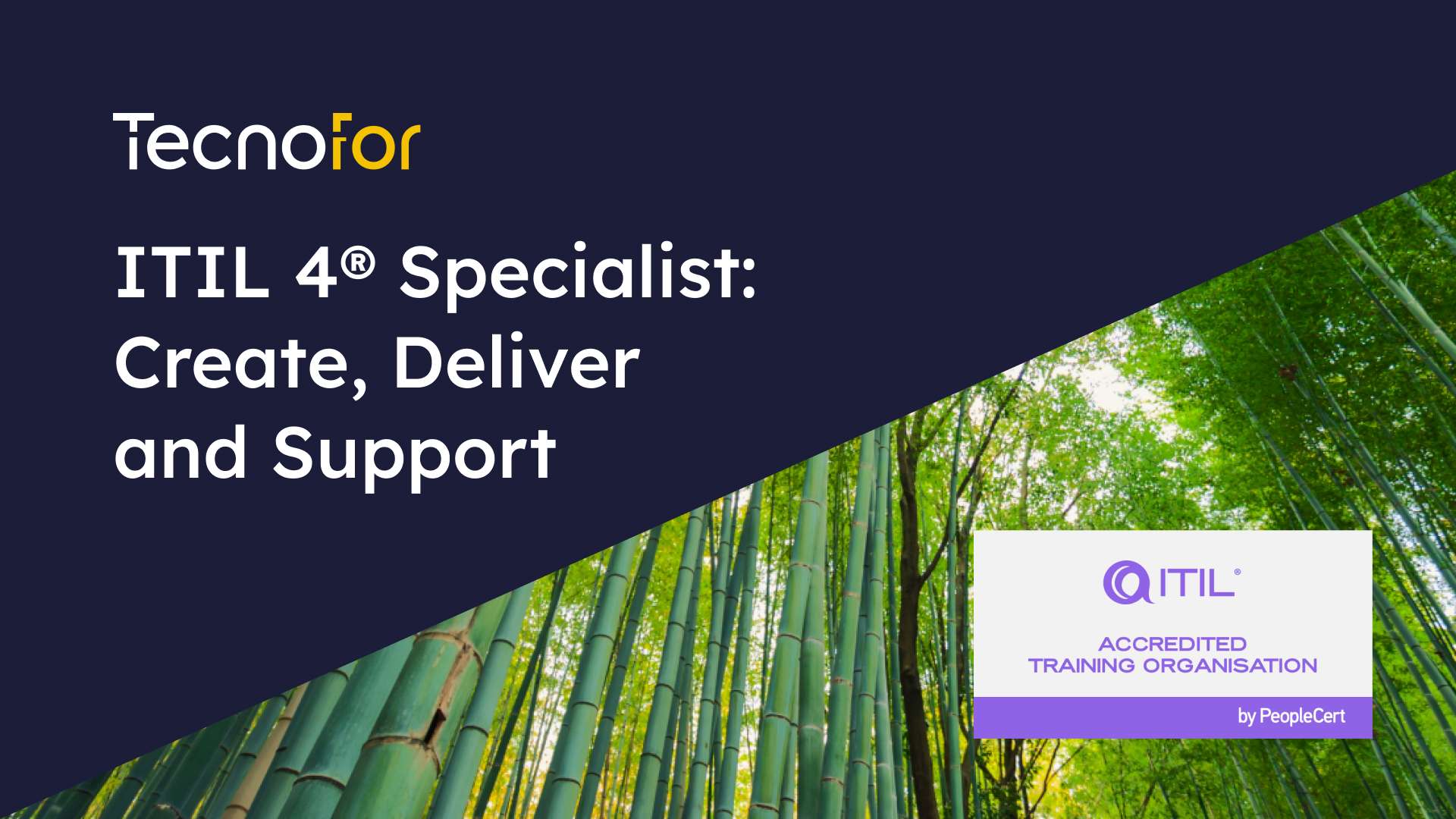 ITIL 4® Specialist: Create, Deliver and Support - TecnoFor
