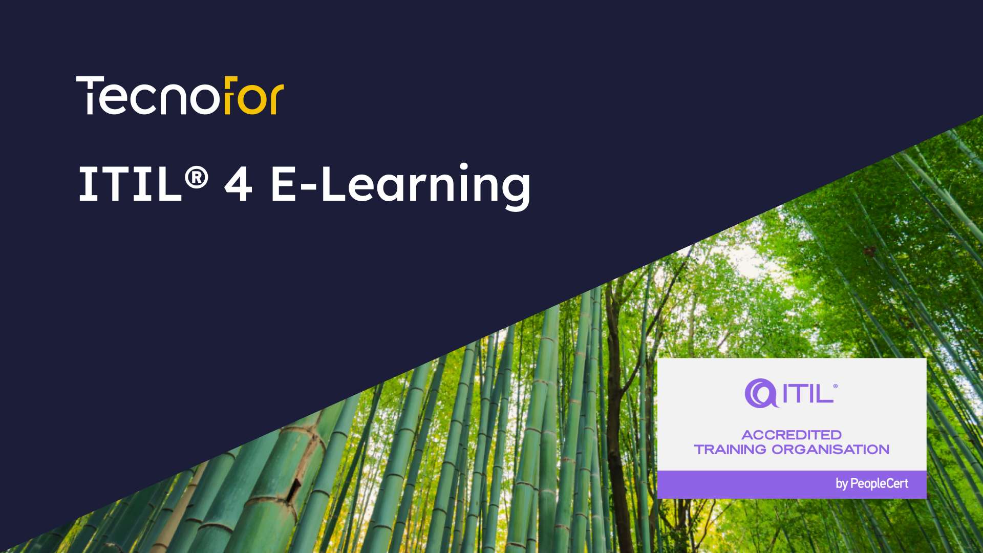 Curso - ITIL® 4 E-Learning - TecnoFor Formación